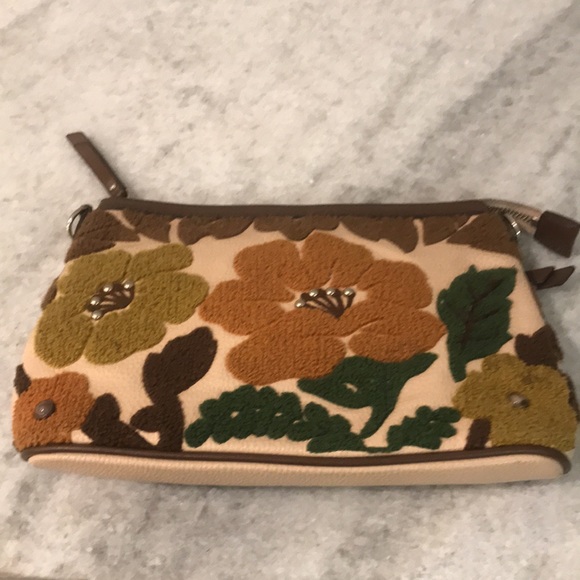 Sharif | Bags | Vintage Sharif New York Bag Womens Tan Floral Leather ...